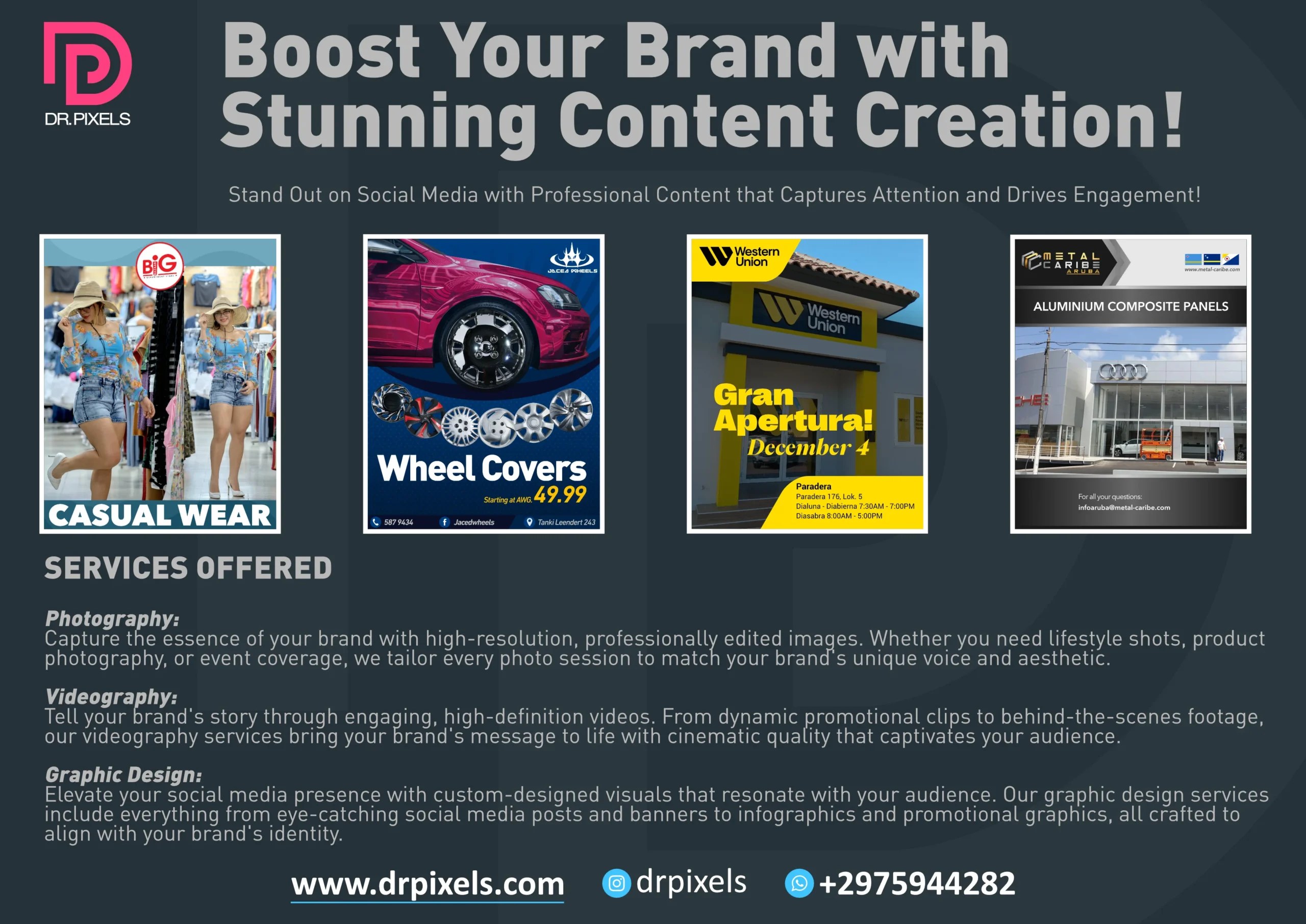 Content creation | Dr. Pixels